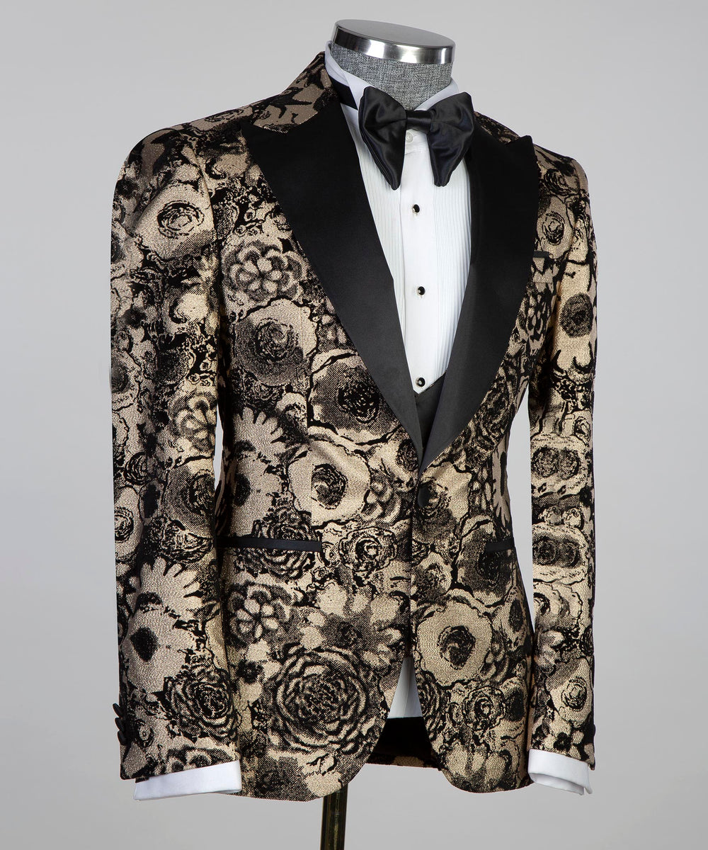 Floral Pattern Tuxedo – LABERDE