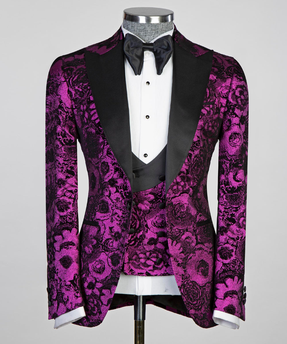 Floral Pattern Tuxedo – LABERDE