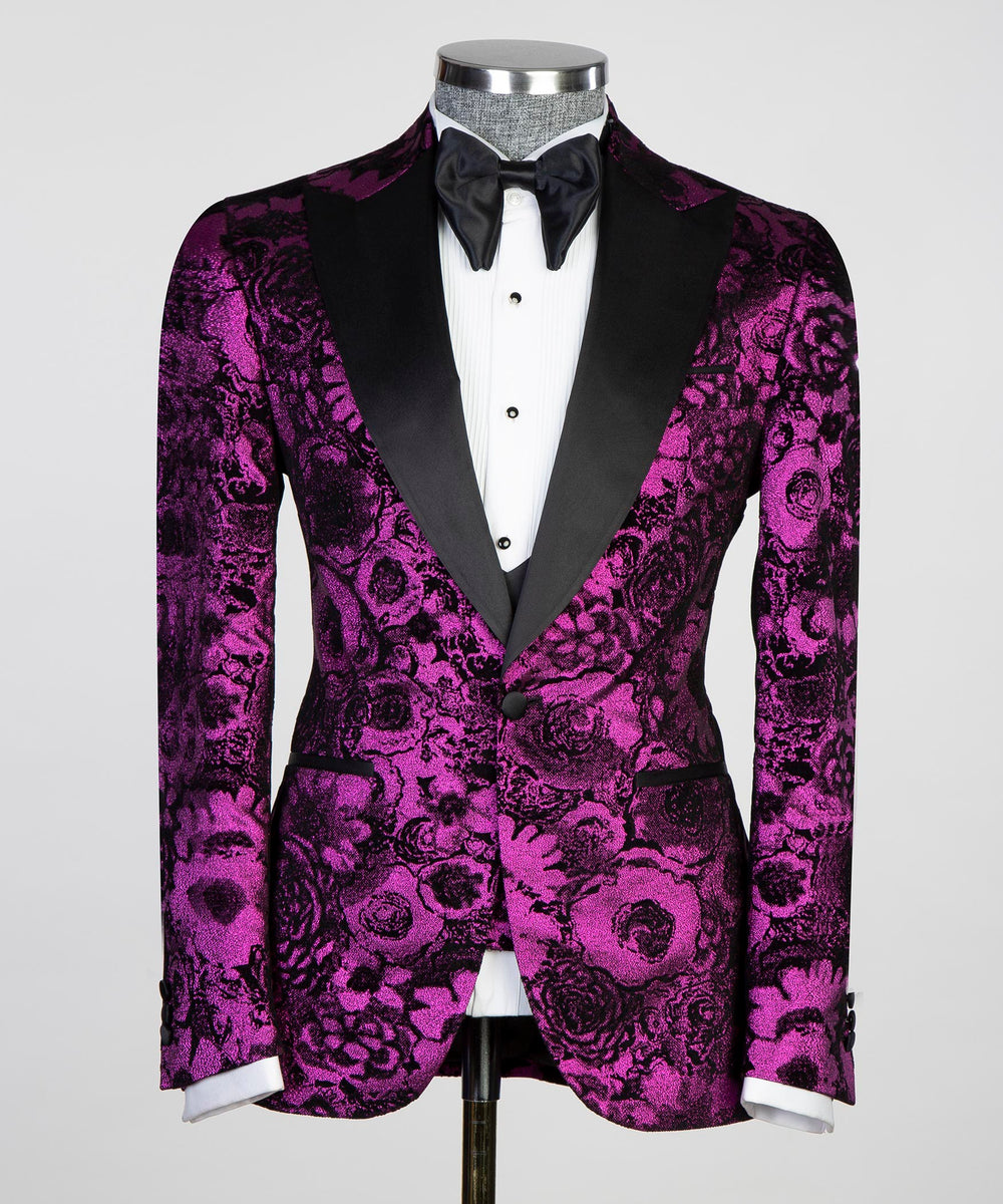 Floral Pattern Tuxedo – LABERDE