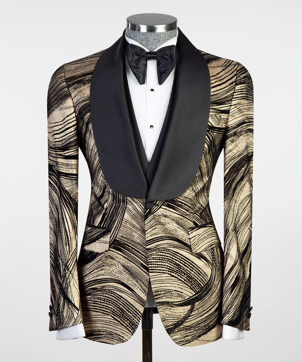 Three-Piece Patterned Tuxedo – LABERDE