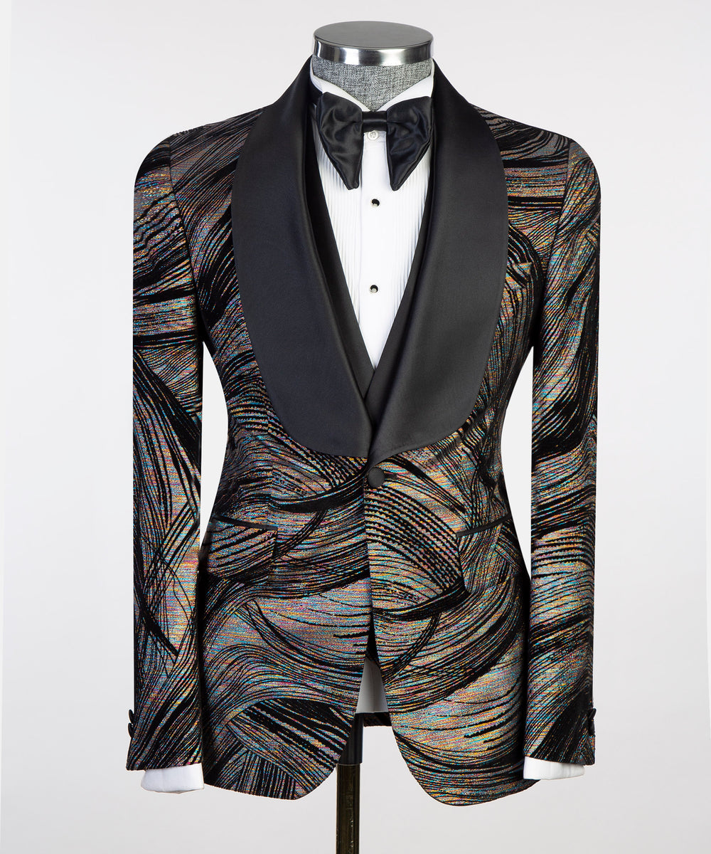 Three-Piece Patterned Tuxedo – LABERDE