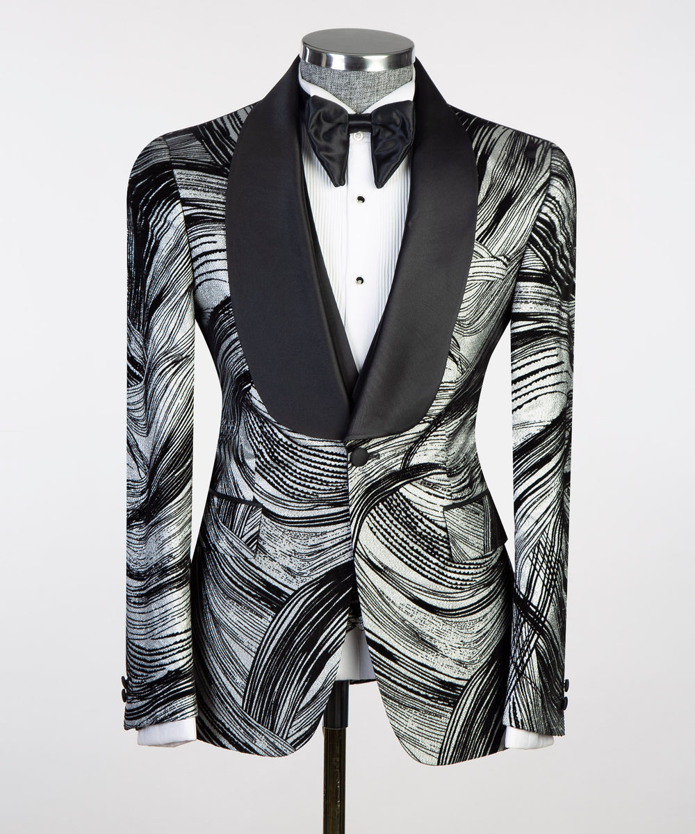 Three-Piece Patterned Tuxedo – LABERDE