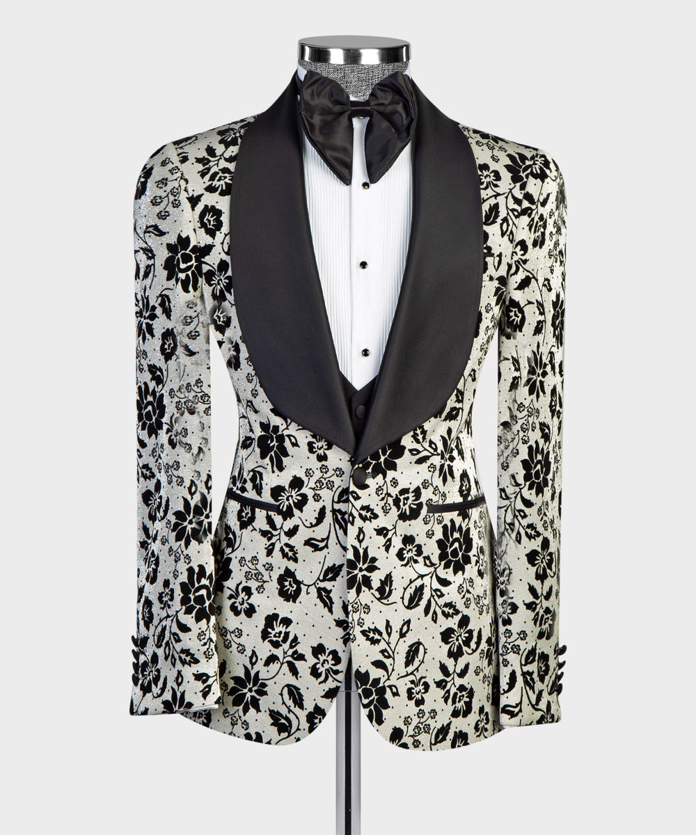 Floral Patterned Tuxedo – LABERDE
