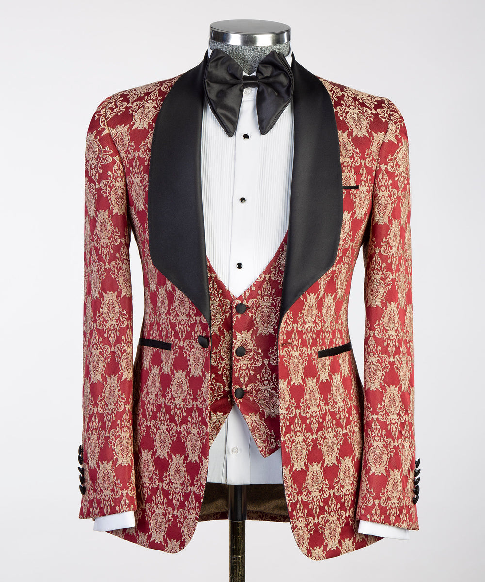 Red Pattern Tuxedo – LABERDE