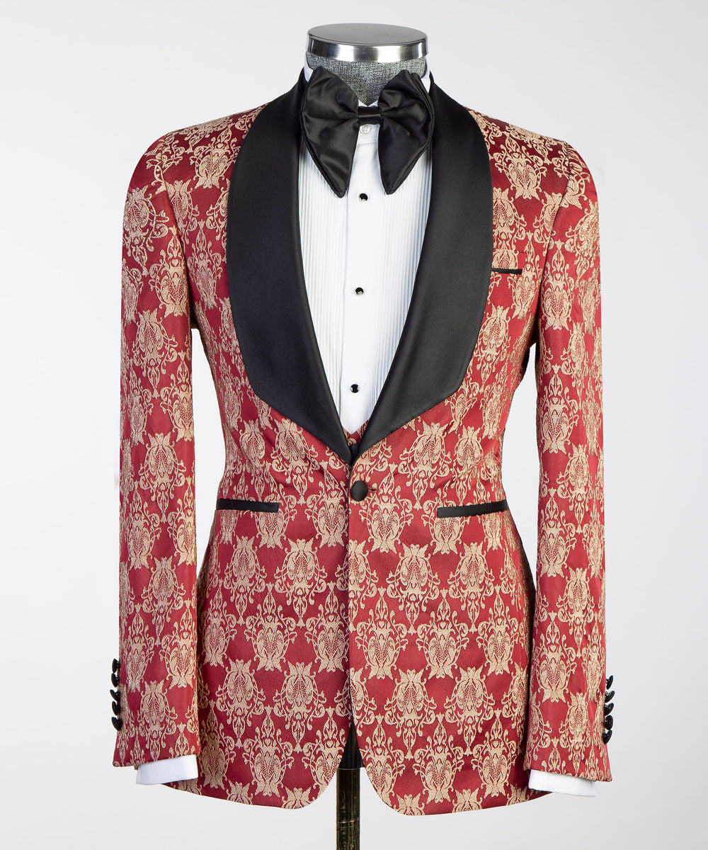 Red Pattern Tuxedo – LABERDE