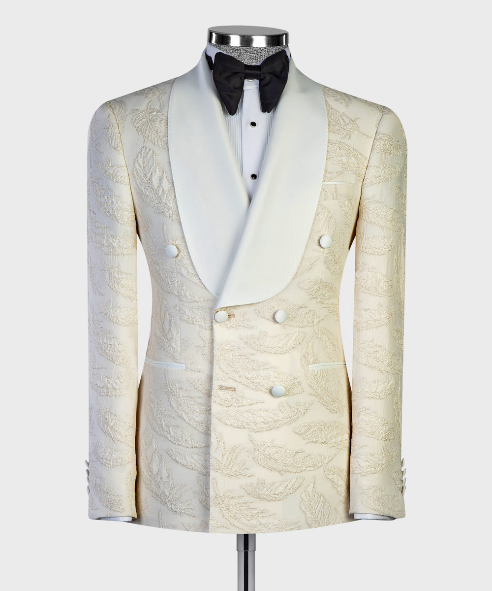 Cream Pattern Tuxedo – LABERDE