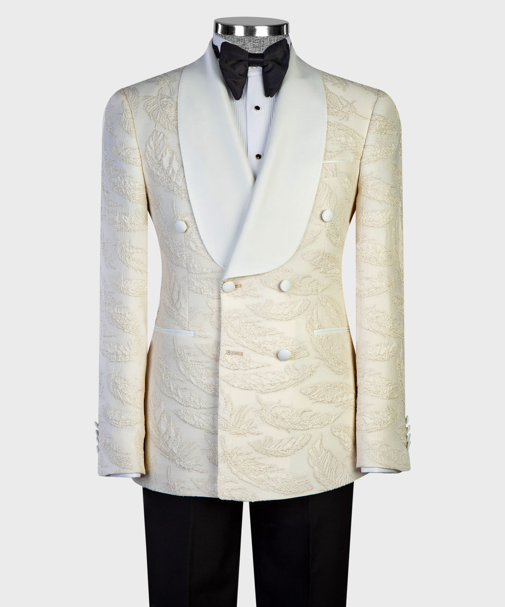 Cream Pattern Tuxedo – LABERDE