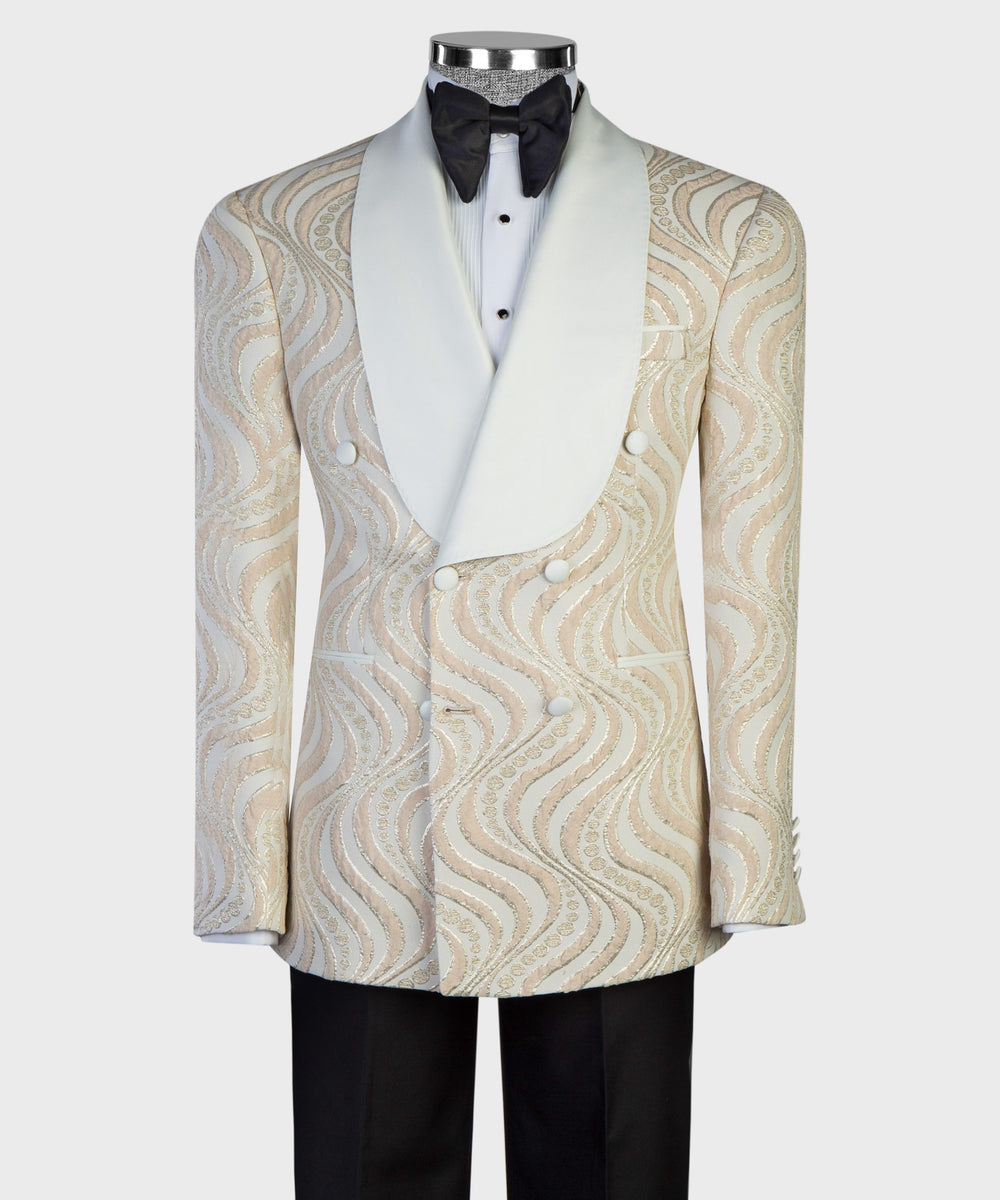 Cream Pattern Tuxedo – LABERDE