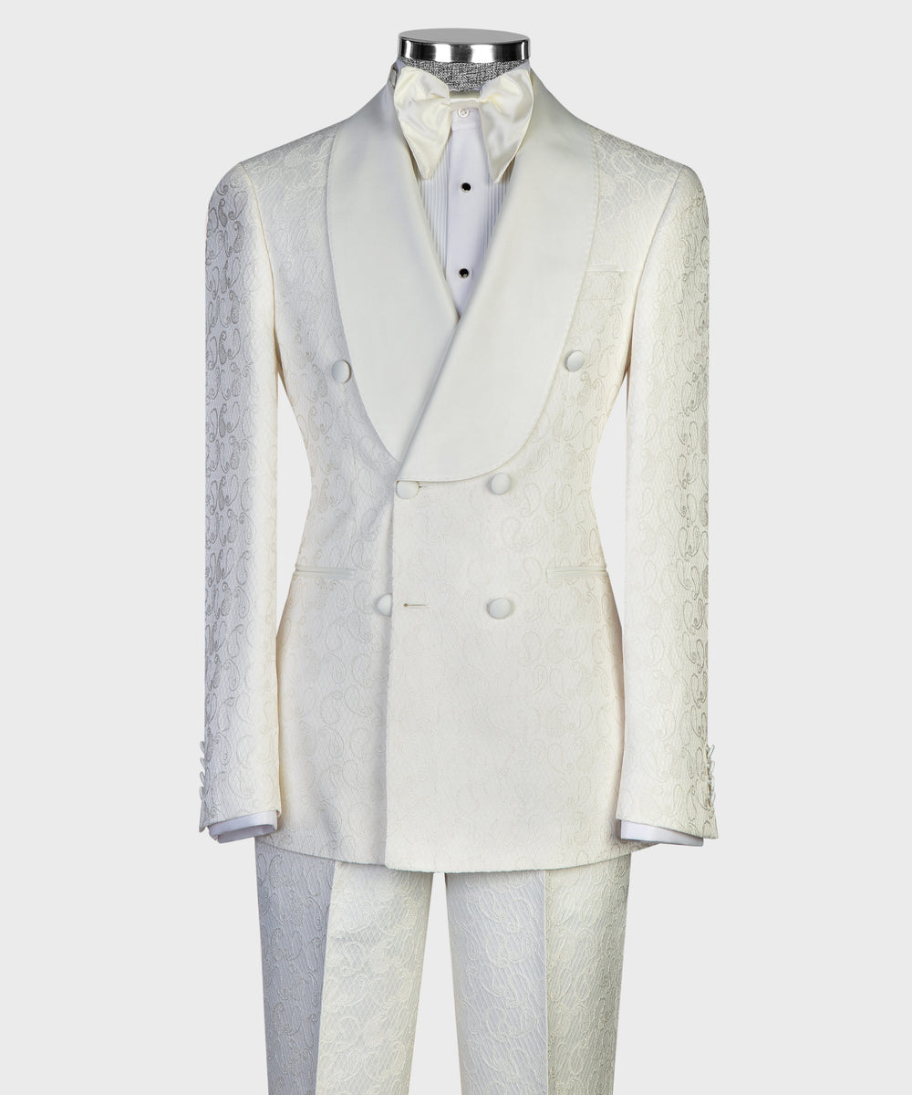 Cream Pattern Tuxedo – LABERDE