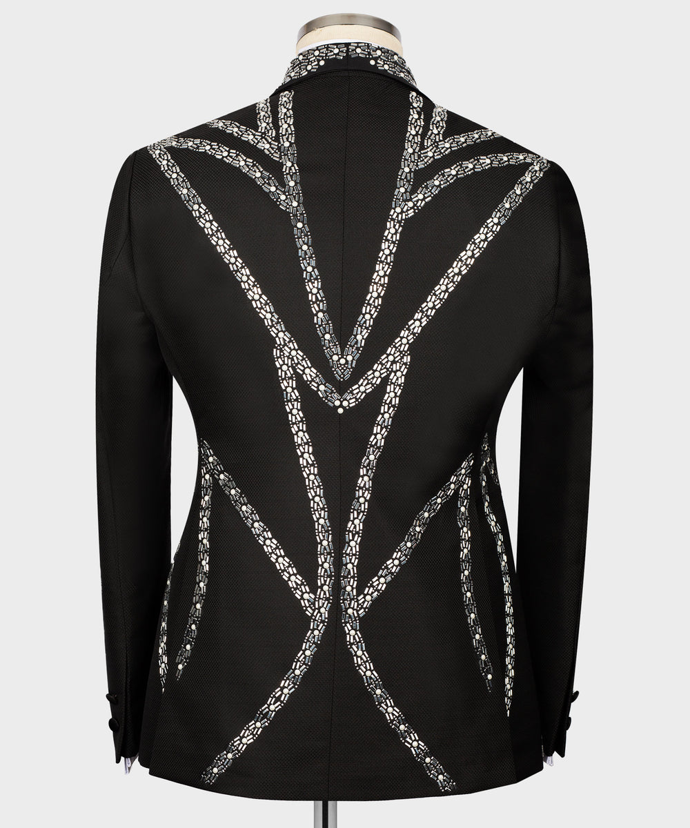 Pearl Embroidered Tuxedo – LABERDE