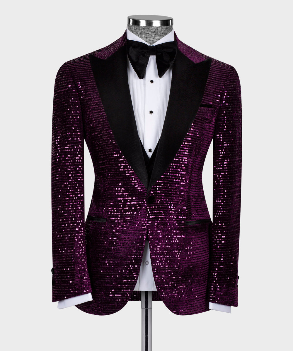 Velvet Collar Shining Tuxedo – LABERDE